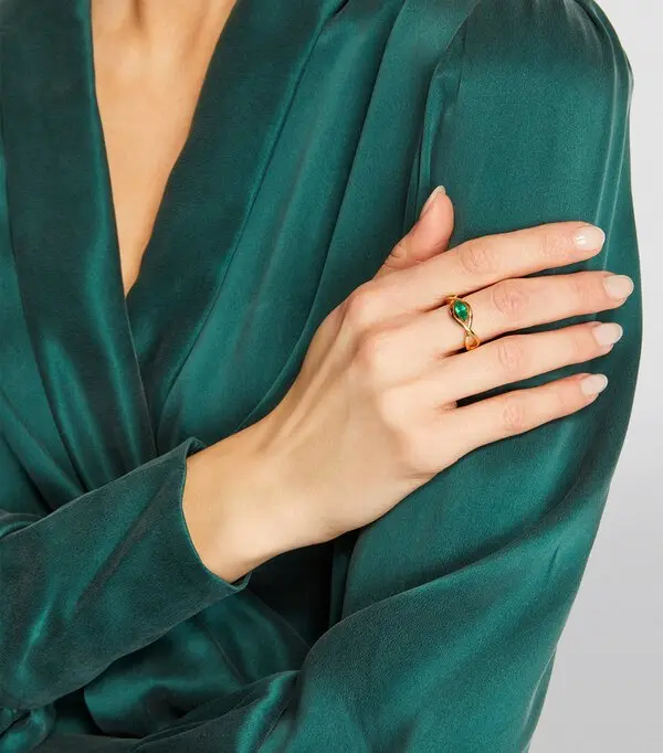 Shay Yellow And Emerald Ring