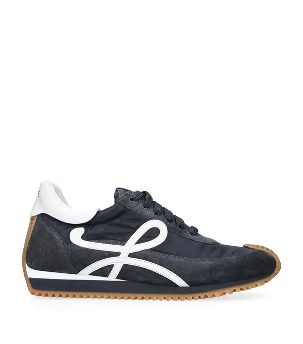 Loewe Suede Panel Sneakers - Blue