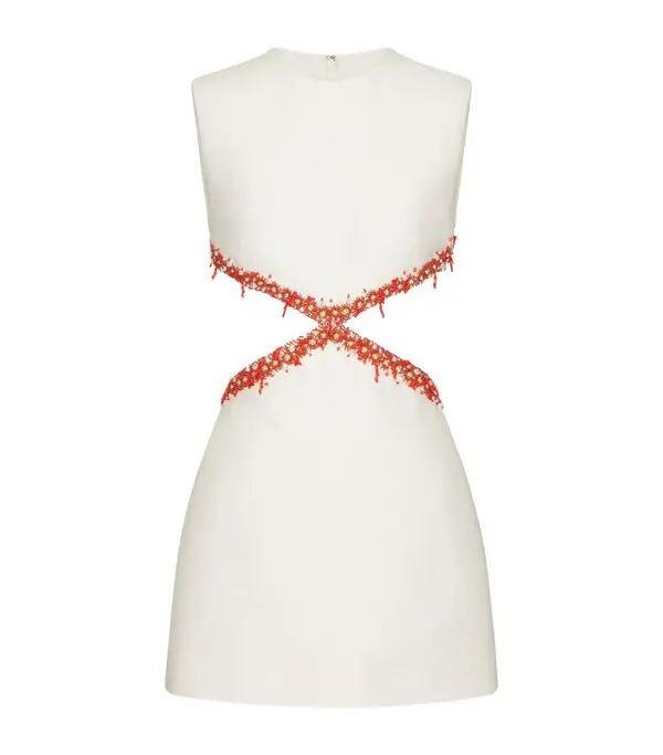 Valentino Garavani Beaded Cut-Out Mini Dress In Multi - 39% Off |  Editorialist