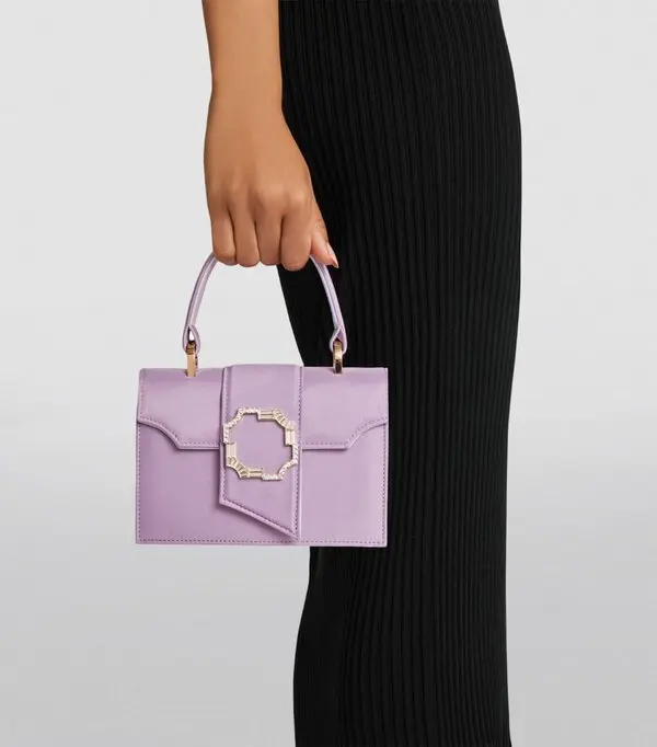 MALONE SOULIERS Mini Satin Audrey Top-handle Bag