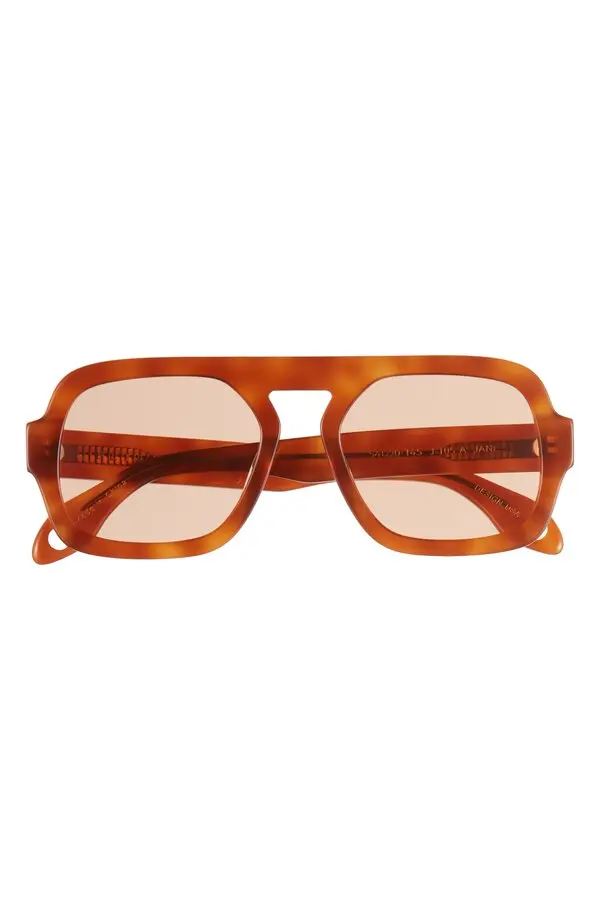 ELISA JOHNSON Jane 54mm Flat Top Navigator Sunglasses