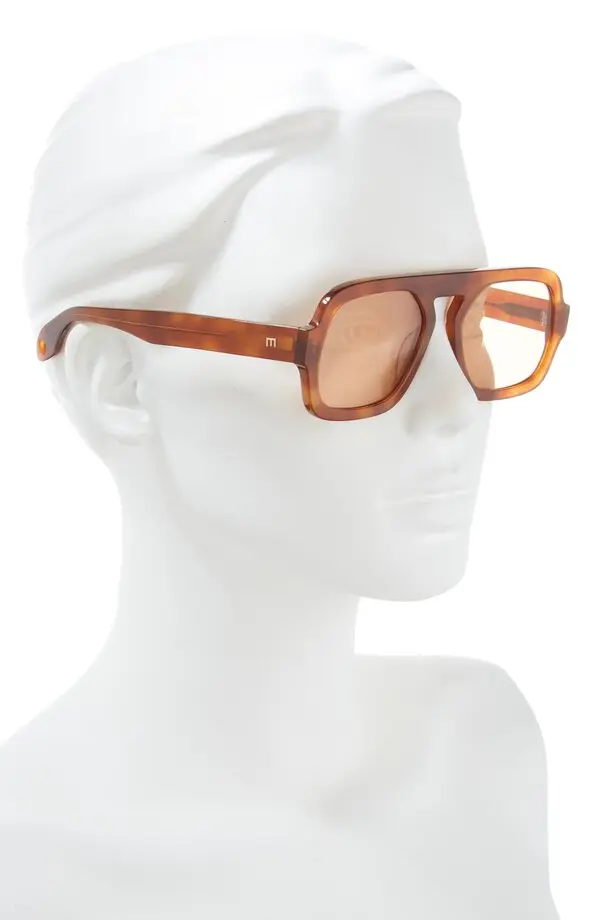 ELISA JOHNSON Jane 54mm Flat Top Navigator Sunglasses