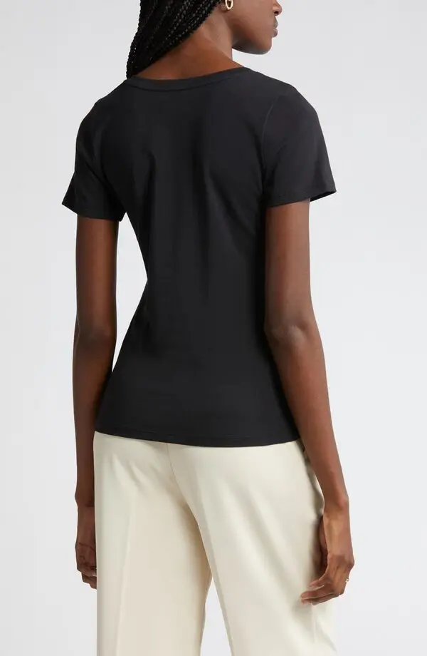 Nordstrom Everyday V-neck T-shirt - Black