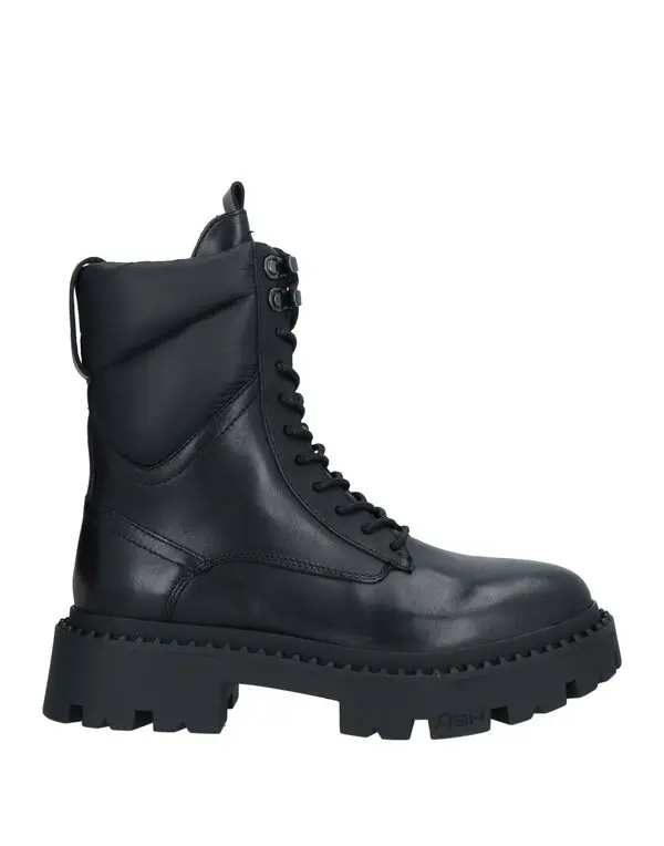Ash Leather And Textile Lace-up Ankle Boots