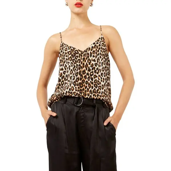 Equipment Layla Leopard Print Silk Camisole