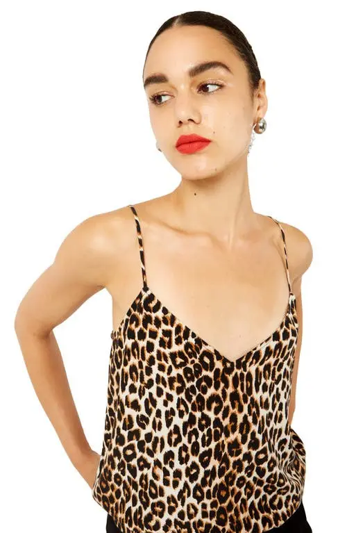 Equipment Layla Leopard Print Silk Camisole