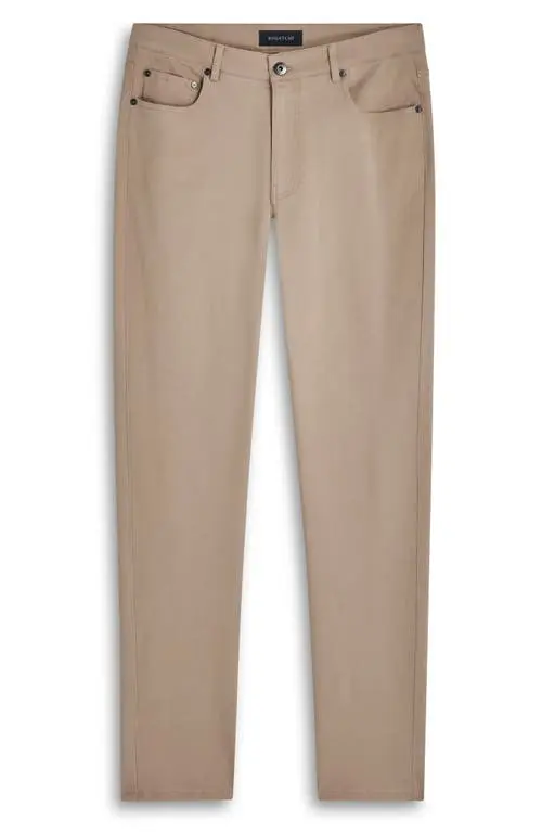 Bugatchi Preston Straight Leg Five Pocket Pants - Beige