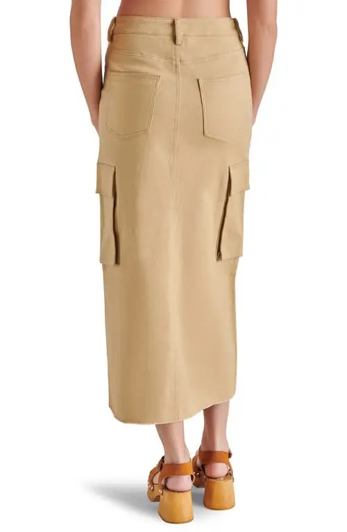 Steve Madden Benson Stretch Twill Cargo Skirt - Mushroom