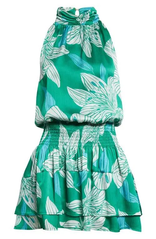 lime green lace dress Selene Green Lace Strapless Maxi Dress