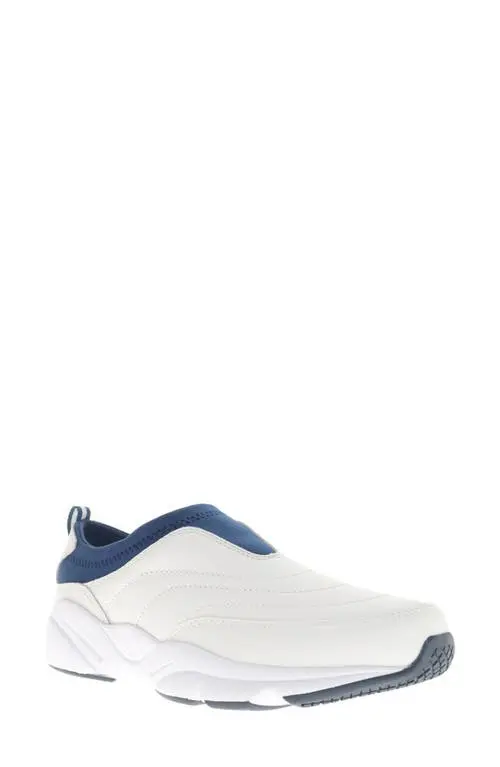 PROPET Stability Slip-on Sneaker - White/navy
