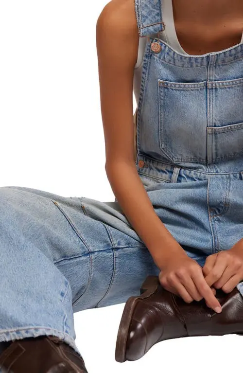 Free People We The Free Good Luck Denim Overalls