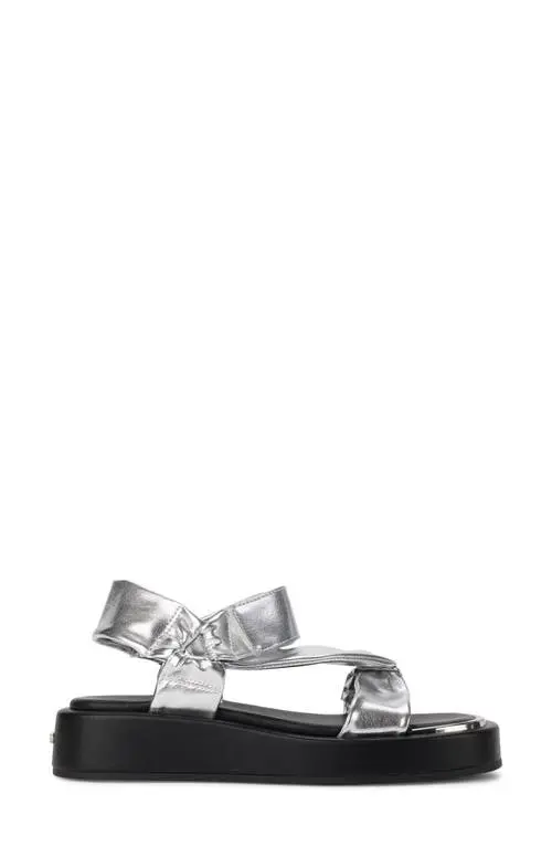 Dkny Platform Sandal - Silver