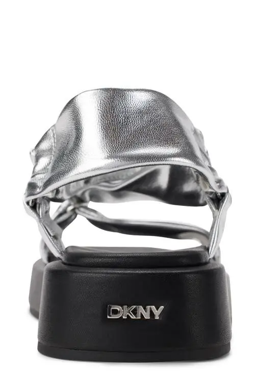 Dkny Platform Sandal - Silver