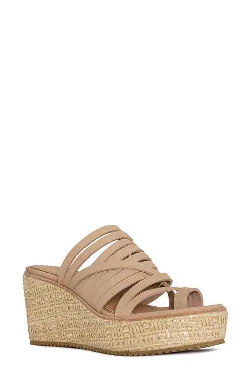 DONALD PLINER Platform Wedge Sandal - Sand