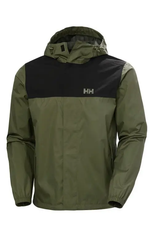 Helly Hansen Vancouver Hooded Rain Jacket - Utility Green