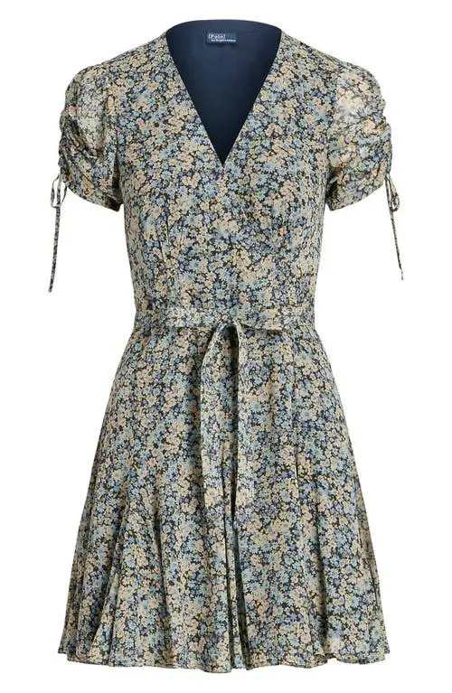 Ralph Lauren Floral Georgette Wrap Dress