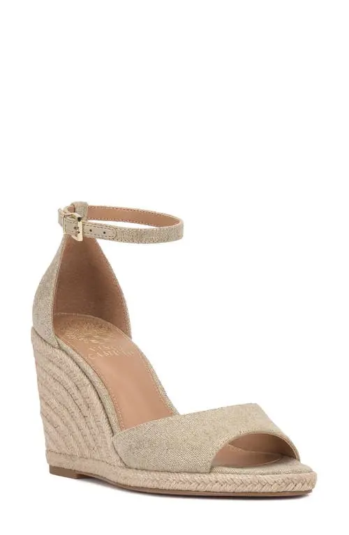 Vince Camuto Felyn Espadrille Wedge Sandal - Natural/gold