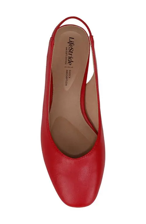 LIFESTRIDE Claire Slingback Flat - Red