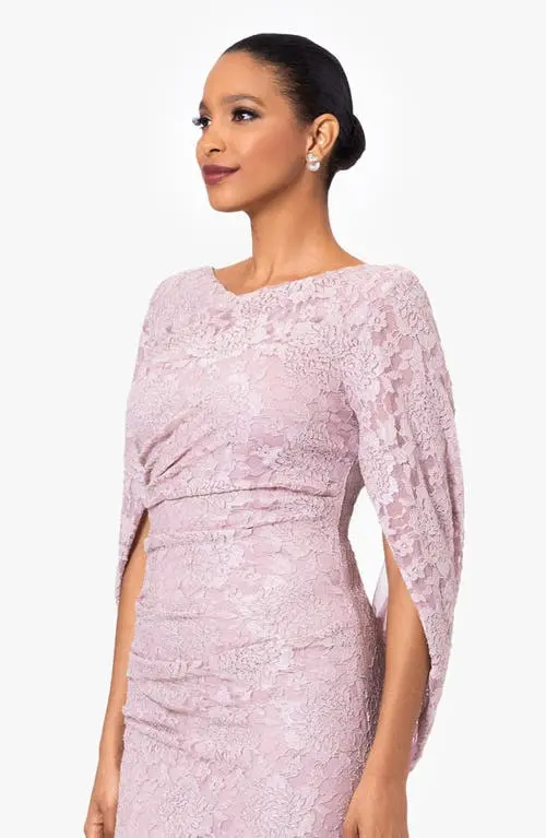 Betsy & Adam Lace Drape Back Cocktail Dress In Rose - 42% Off | Editorialist