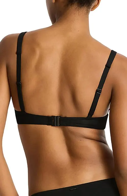 SEA LEVEL Essentials Longline Triangle Bikini Top - Black