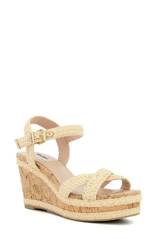 Dune London Kelisa Woven Wedge Sandal - Natural