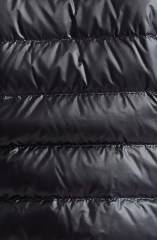Moncler Quilted Nylon And Virgin Wool Knit Cardigan - Black