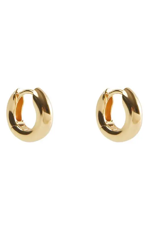 Argento Vivo Huggie Hoop Earrings - Gold