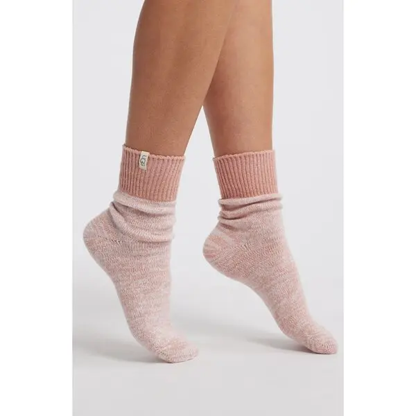 UGG Ribbed Quarter Socks - Blush