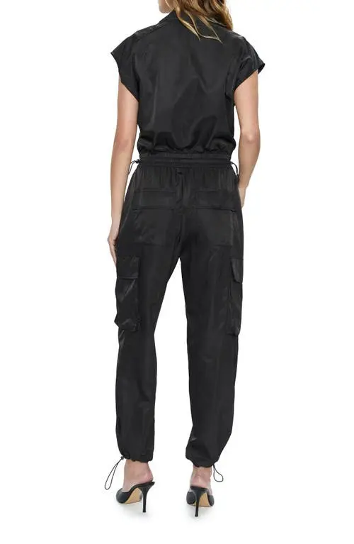 PISTOLA Smocked Waist Utility Jumpsuit