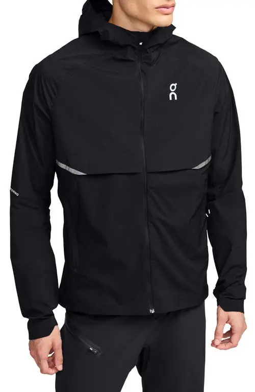 On Core Hooded Packable Running Jacket - Black