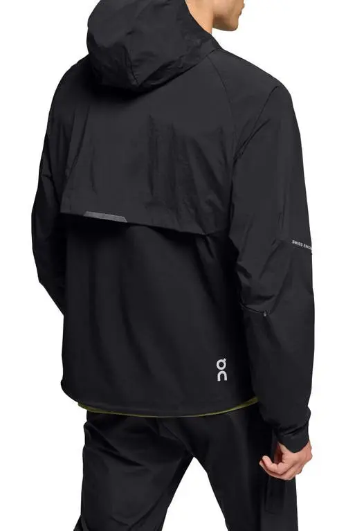 On Core Hooded Packable Running Jacket - Black