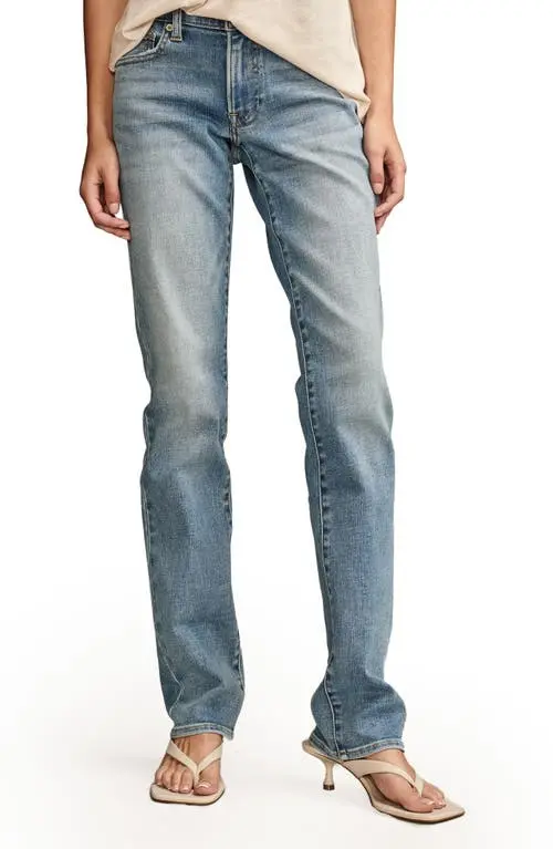 Lucky Brand Mid-rise Straight Leg Jeans