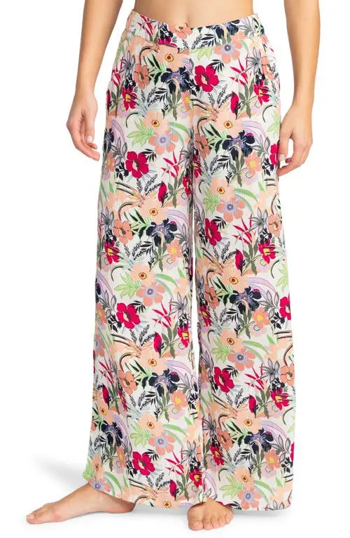 Roxy Floral Print Wide-leg Pants
