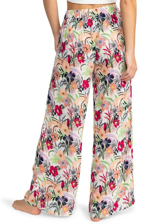 Roxy Floral Print Wide-leg Pants