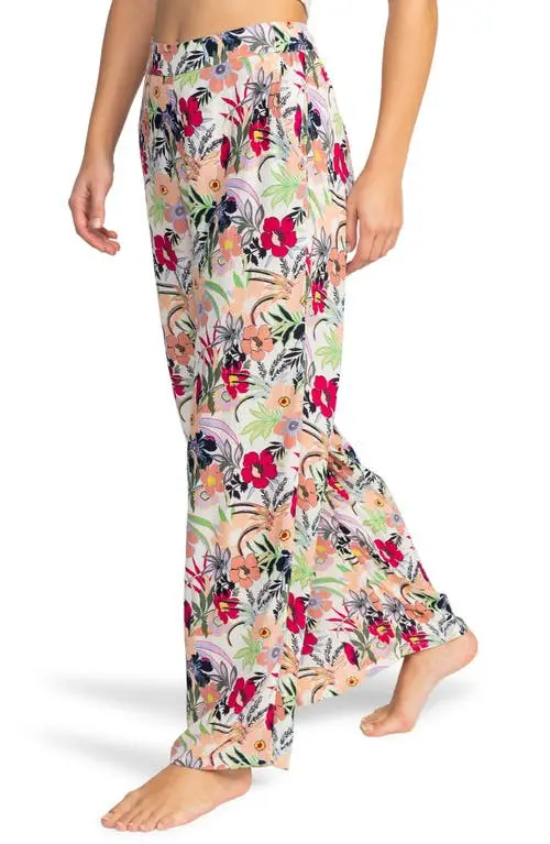 Roxy Floral Print Wide-leg Pants