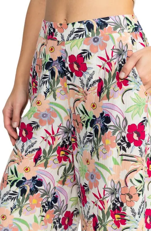 Roxy Floral Print Wide-leg Pants