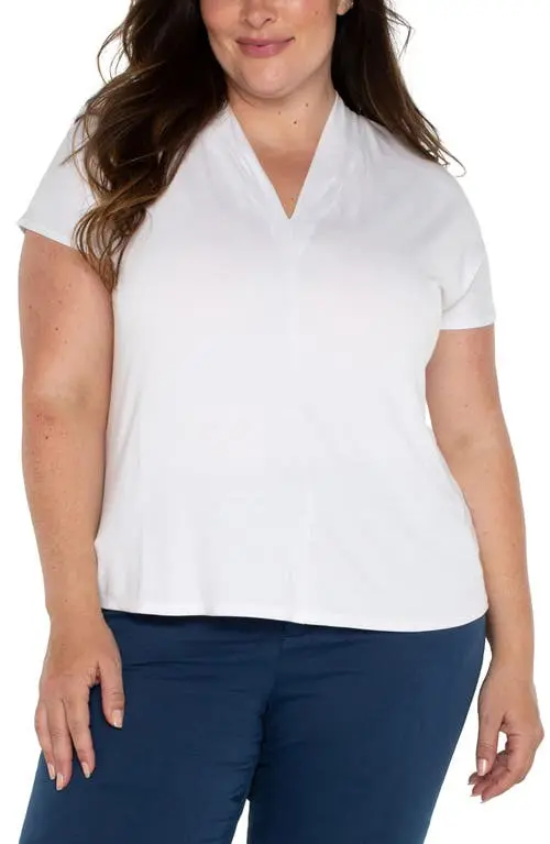 LIVERPOOL Dolman Sleeve Top - White