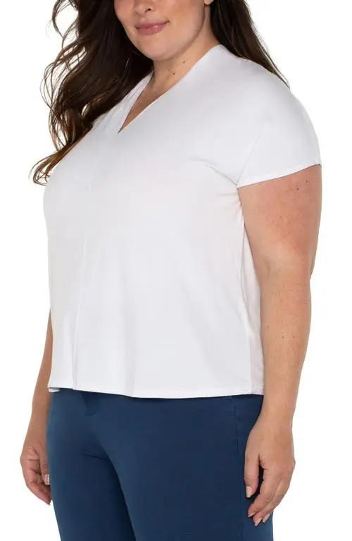 LIVERPOOL Dolman Sleeve Top - White
