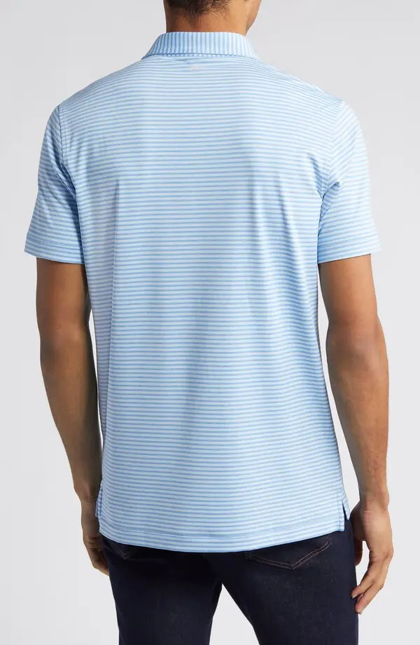 Peter Millar Sawyer Stripe Performance Golf Polo