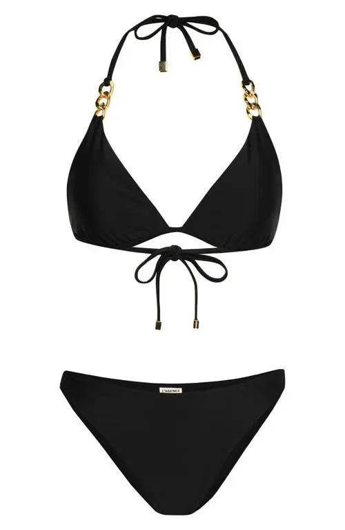 L'Agence Jean Bikini Bottom - Black