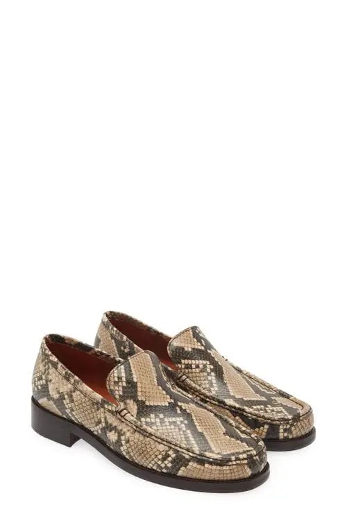 Acne Studios Snakeskin Print Loafer