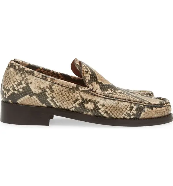 Acne Studios Snakeskin Print Loafer