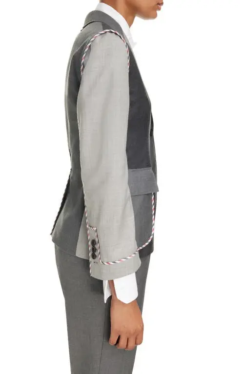 Thom Browne Unconstructed Fit Wool Sport Coat - Dark Grey