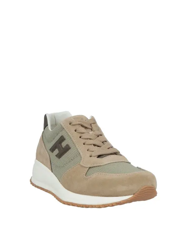 Hogan Leather Sneakers - Beige