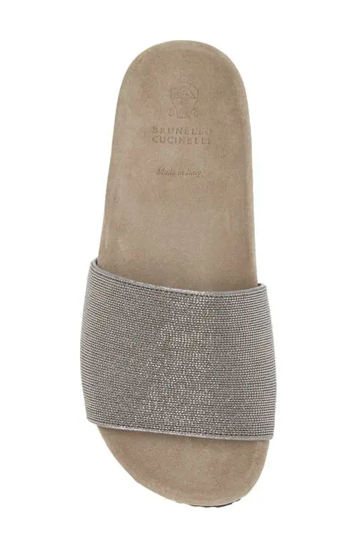Brunello Cucinelli Monili Band Slide Sandal