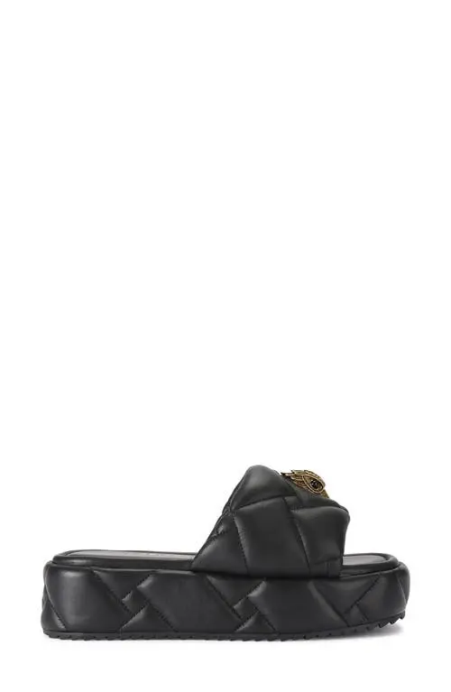 Kurt Geiger Kensington Puff Platform Slide Sandal - Black