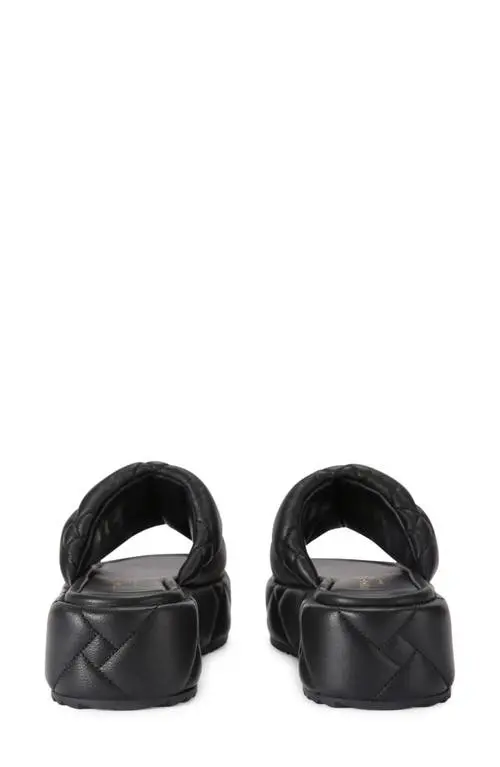 Kurt Geiger Kensington Puff Platform Slide Sandal - Black