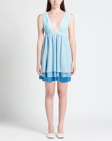 GANNI Recycled Polyester Mini Flared Dress