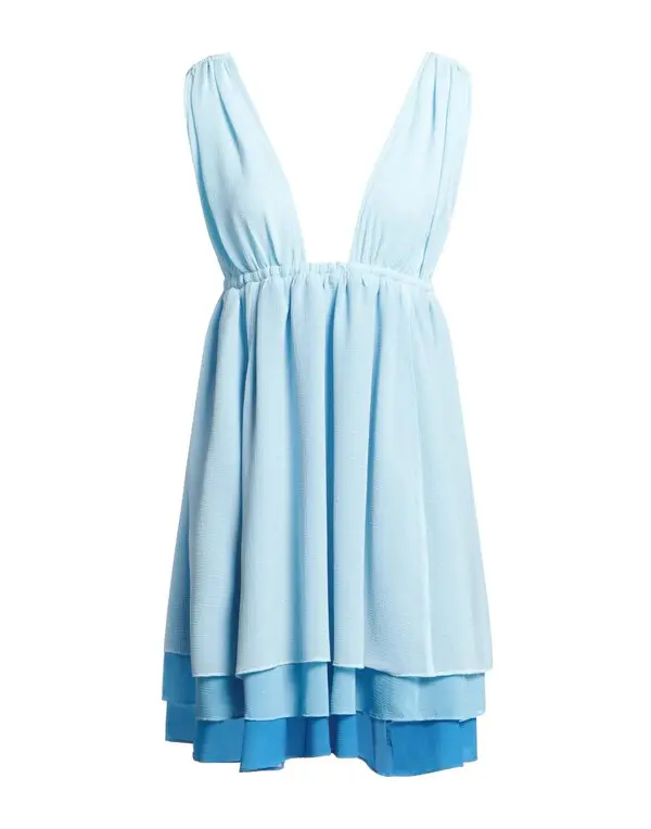 GANNI Recycled Polyester Mini Flared Dress