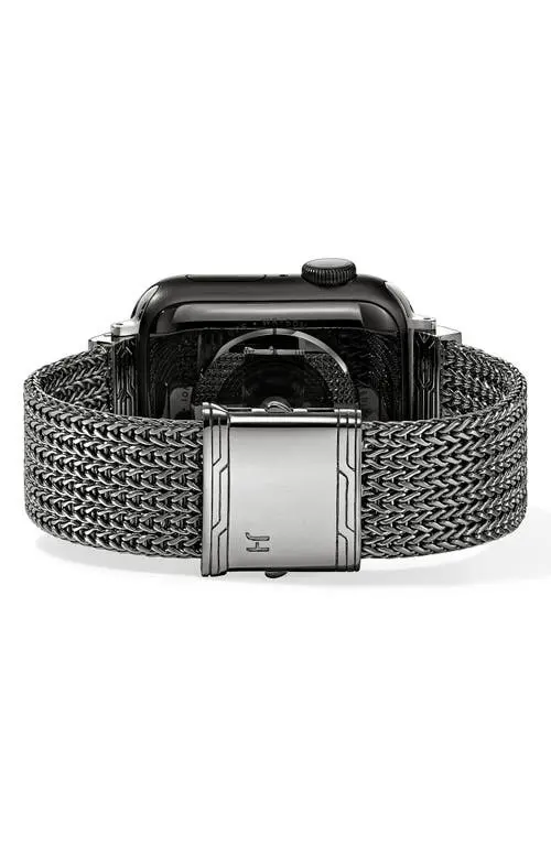 John Hardy Sterling Smart Watch Strap - Dark Silver